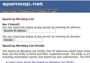 Cara Delist IP Dari Blok RBL SPAMCOP