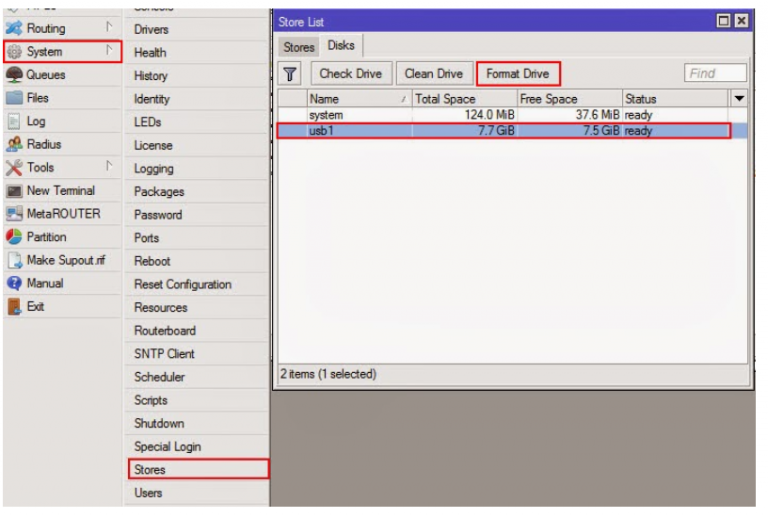 Menambah Cache Proxy Mikrotik Menggunakan USB Flashdisk