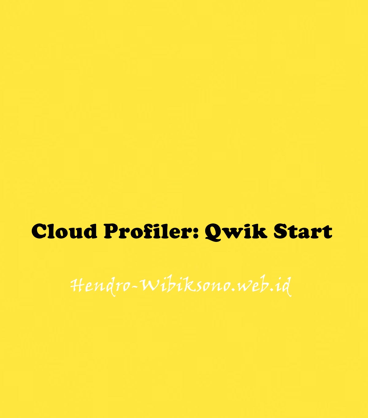 Cloud Profiler: Qwik Start