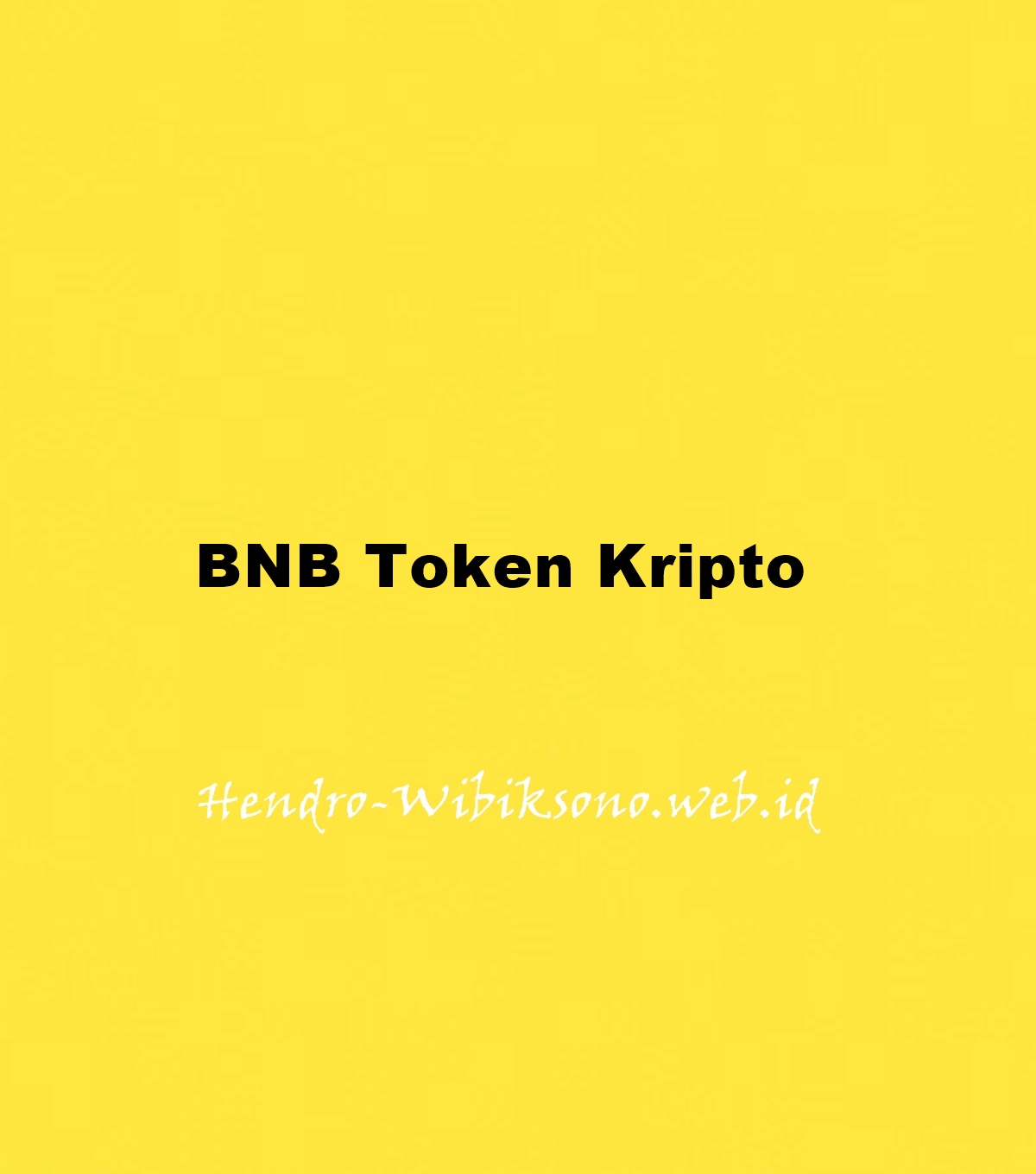 BNB Token Kripto