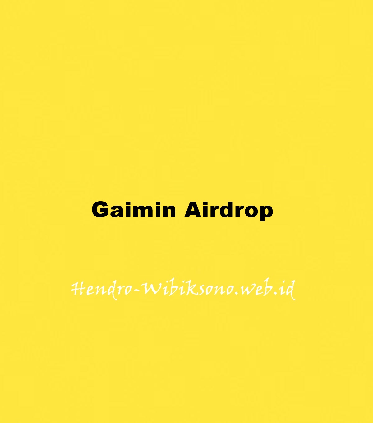 Gaimin Airdrop