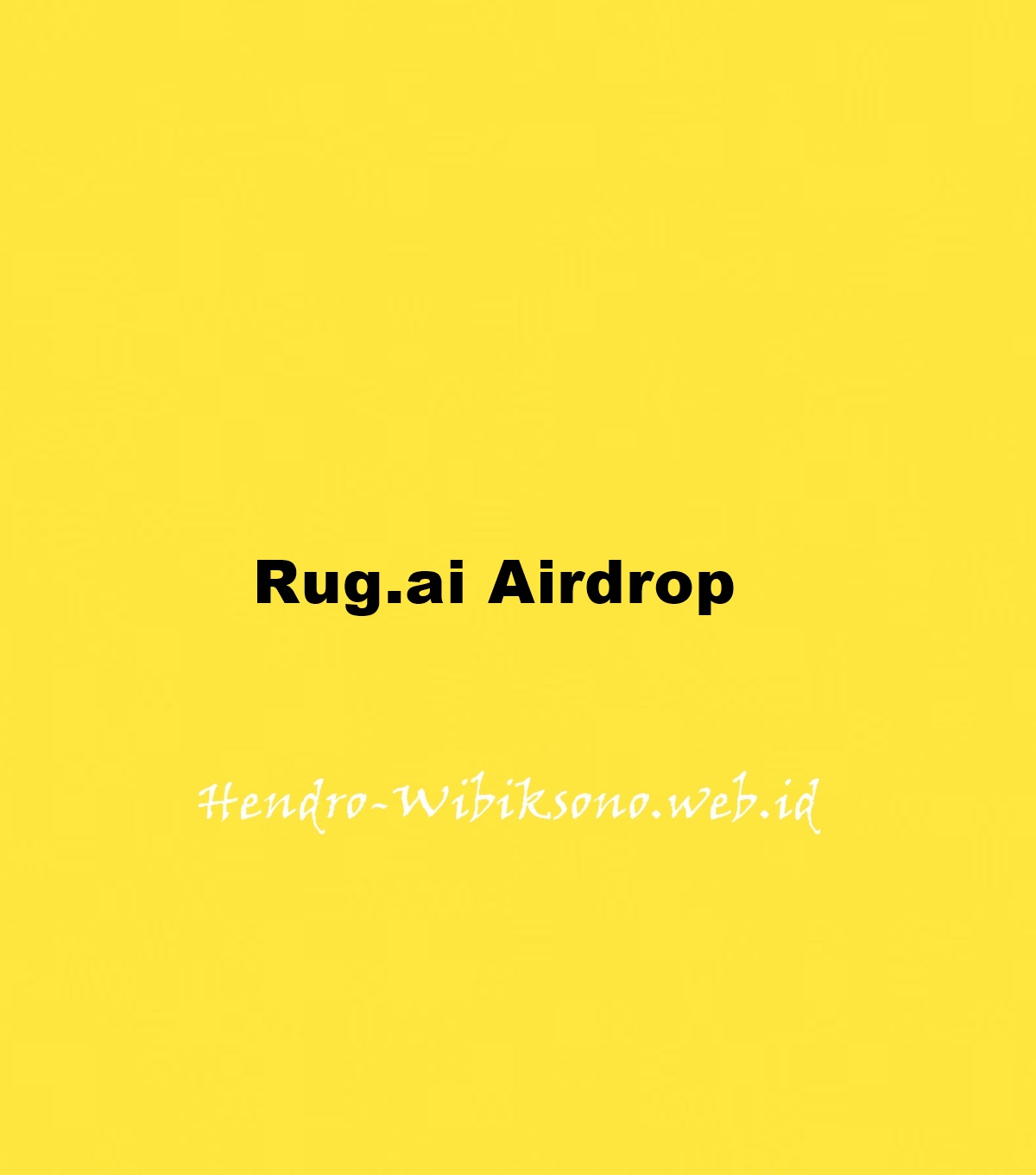 Rug.ai Airdrop